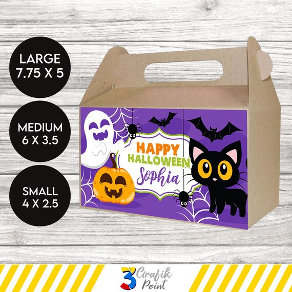 Paper & Party Supplies Paper Halloween box stickers Digital Printable ...