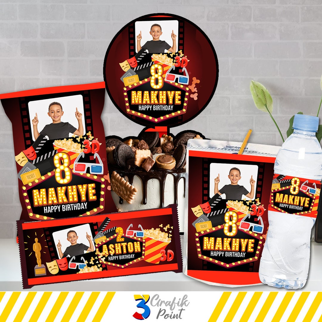 Movie Chip Bundle, Red Carpet Printable Pack, Cinema Printable Pack ...