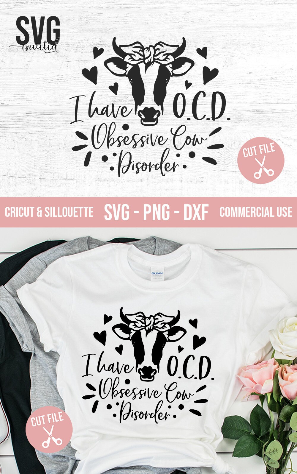 Obsessive Cow Disorder Svg Cow Svg Farm Svg Farm Cow Svg | Etsy