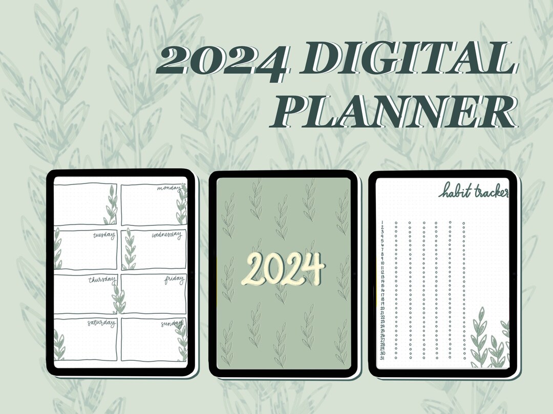 2024 Premade Digital Bullet Journal Pages Dot-grid - Etsy