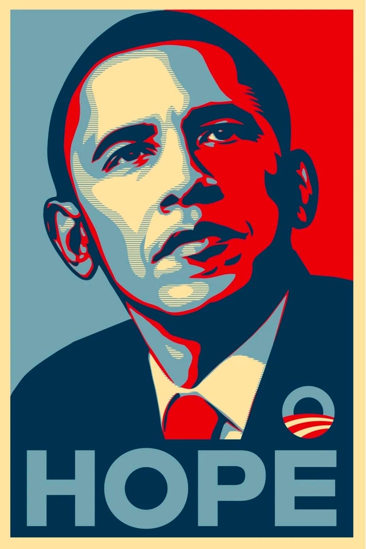 Shepard Fairey Obama HOPE ORIGINAL 2008 OBEY Street Poster 24x36 - Etsy