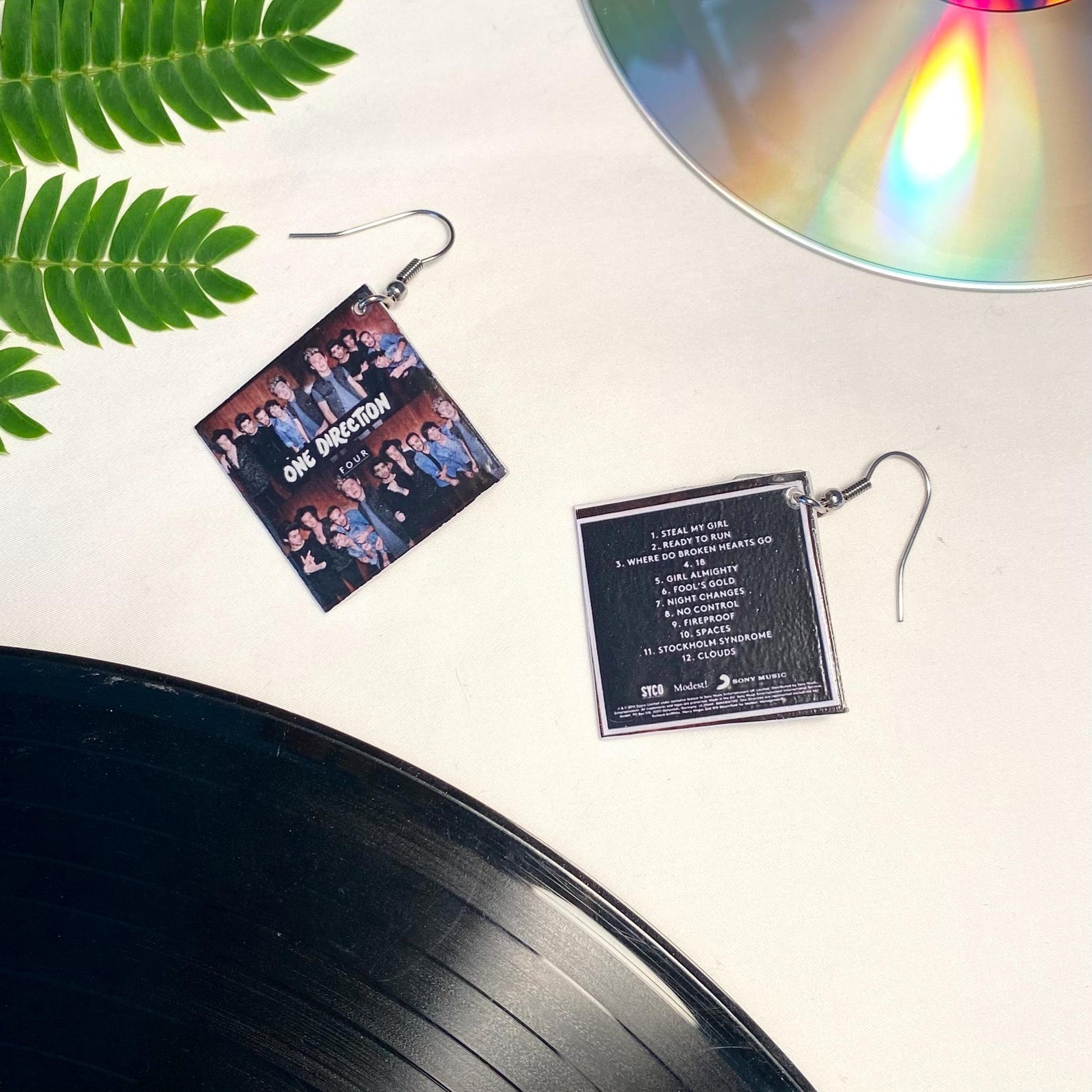 One Direction Album Cover Earrings - Etsy