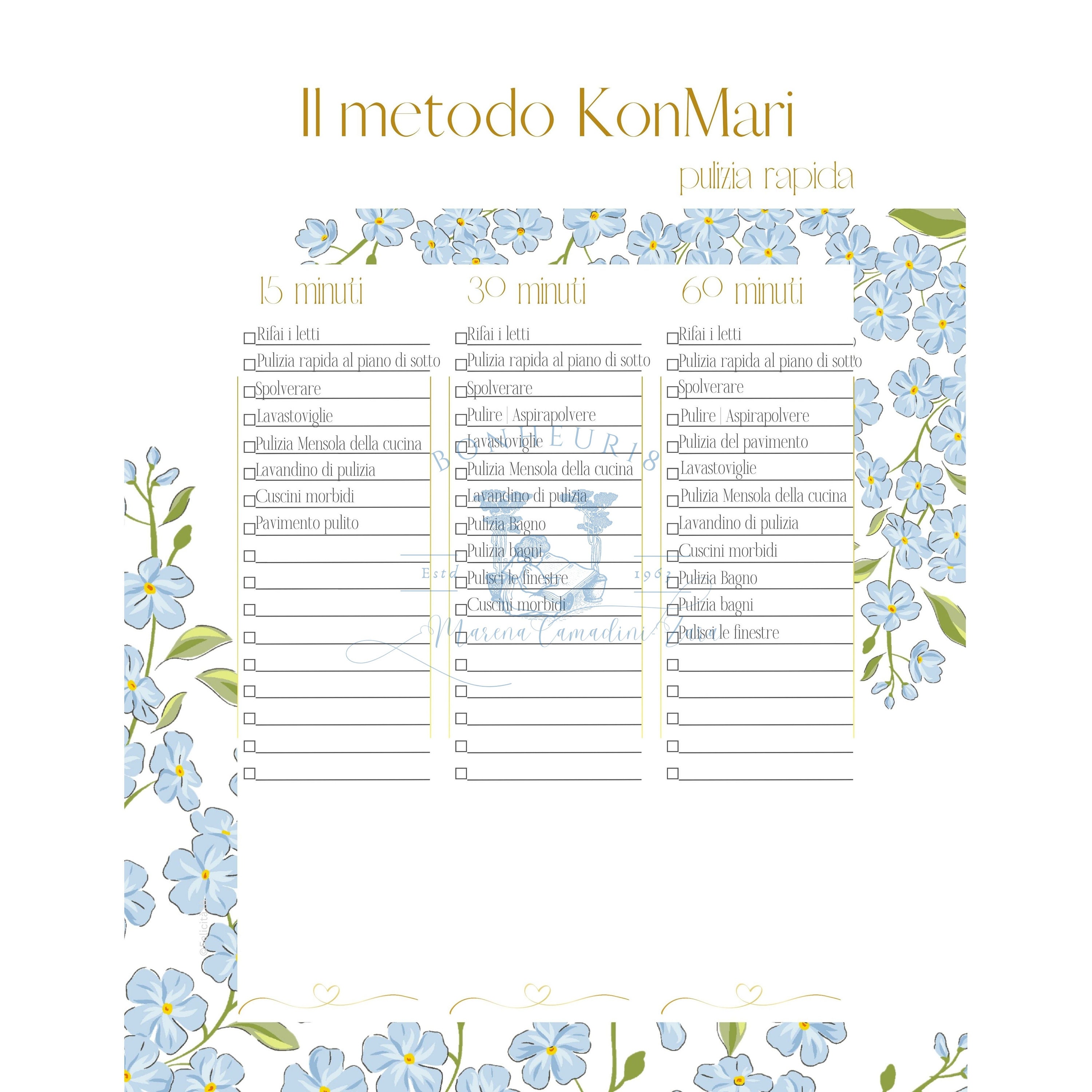Marie Kondo Konmari Method, Italiano, Cleaning Up, Declutter ...