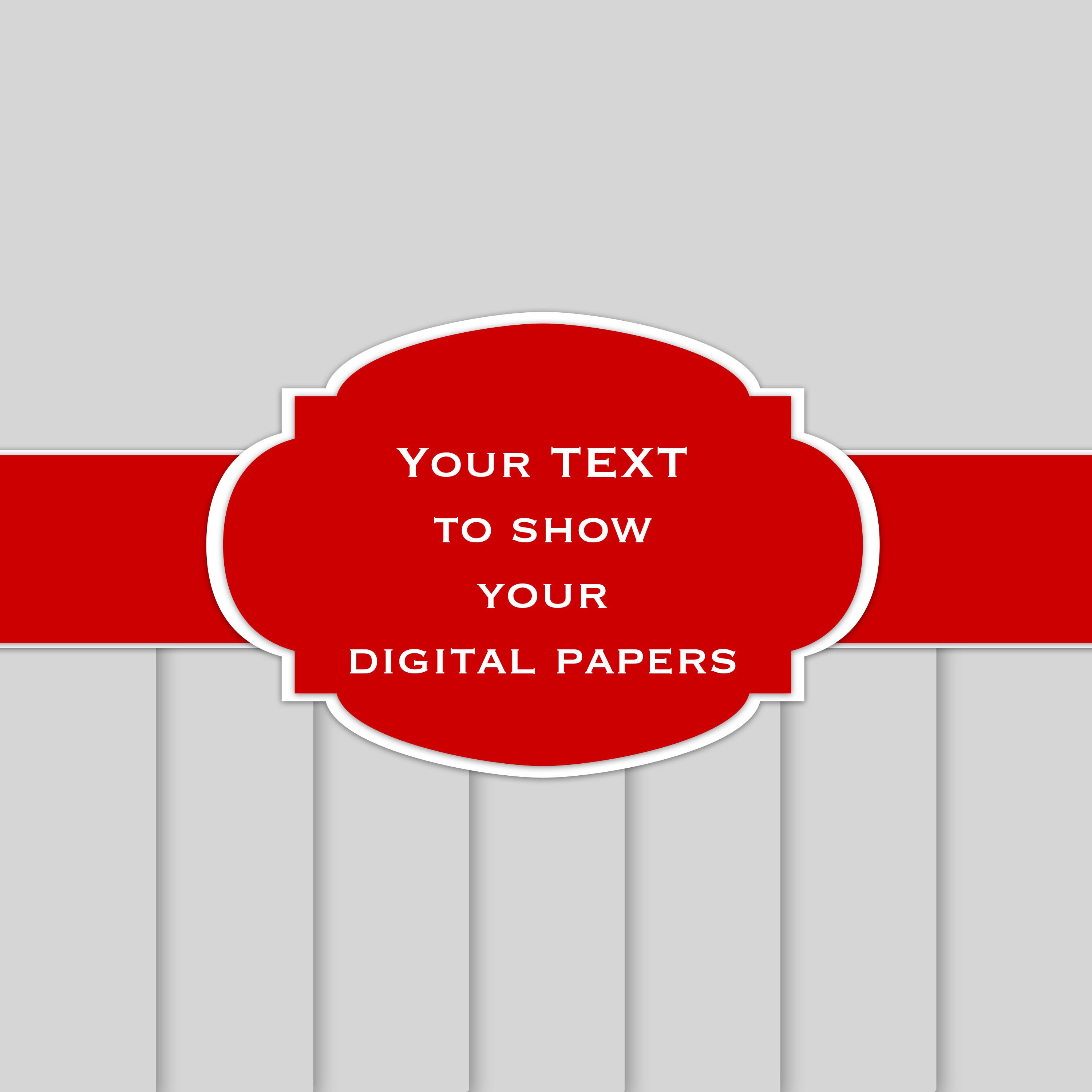 Digital Paper Template Mockup for Showcase 8 Papers 12X12 - Etsy
