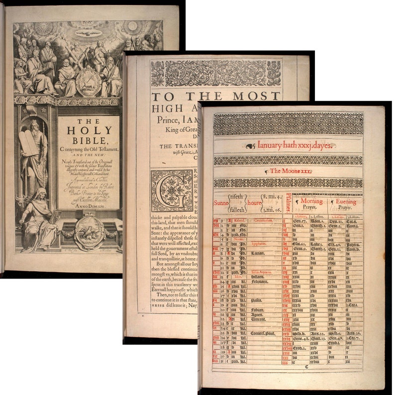 1611 KJV King James Bible Download: PDF & JPG (digitalized) - Etsy