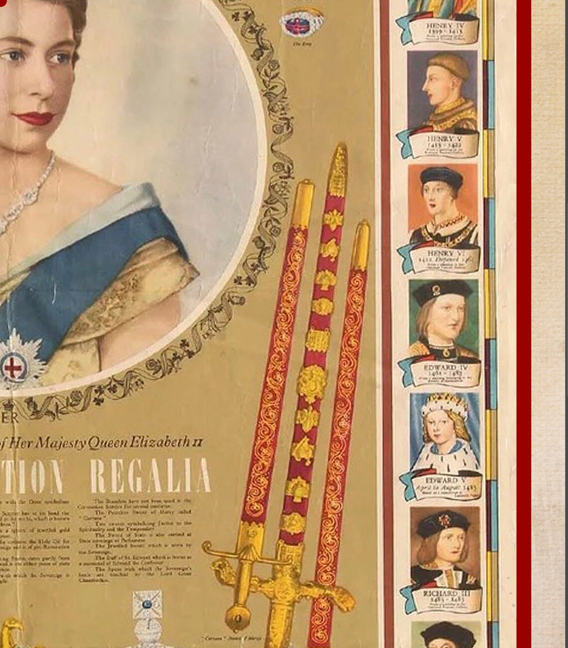 Queen Elizabeth II Coronation Regalia Art Print (digital Download) - Etsy