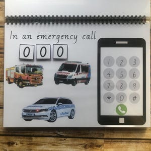 Printable Interactive Emergency Services Busy Book, Activity Folder for ...