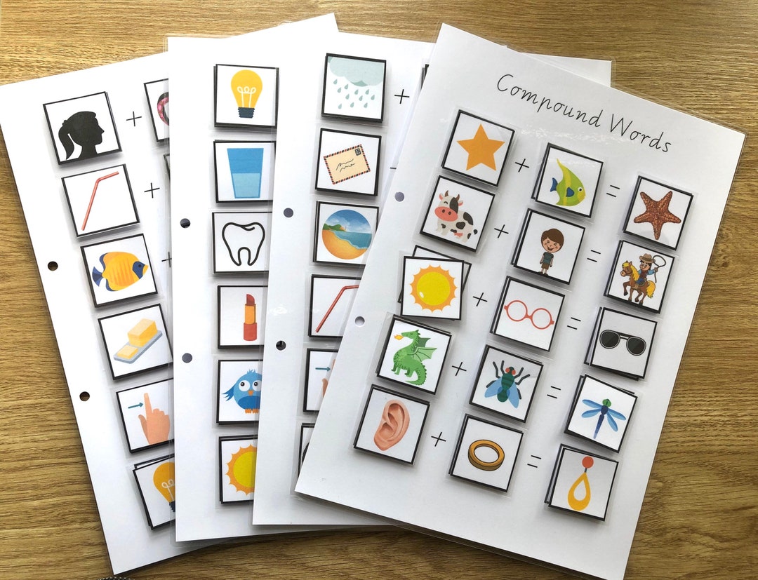 Compound Words Activity Pack | Kids Reading & Phonics Game | Preschool ...