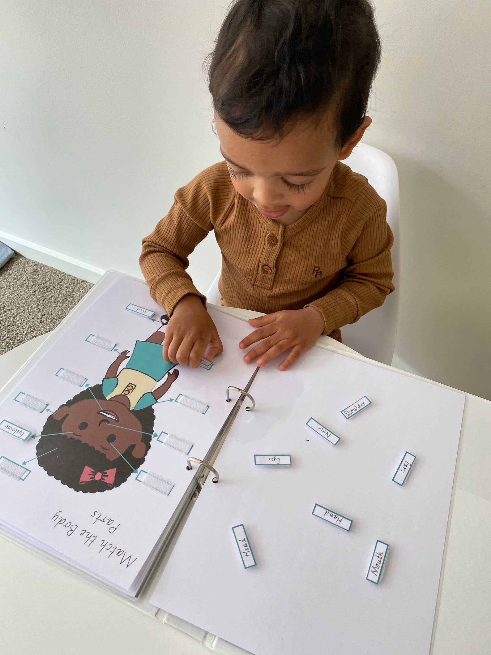 My Body Busy Book Printable for Toddler Printable for Kids - Etsy