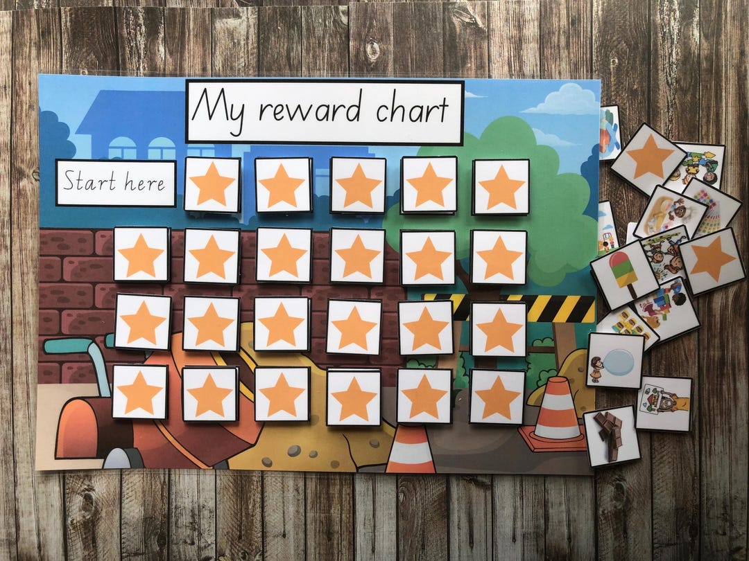 Personalised Ready to Use Reward Chart for Kids, Visual Aid for Kids ...