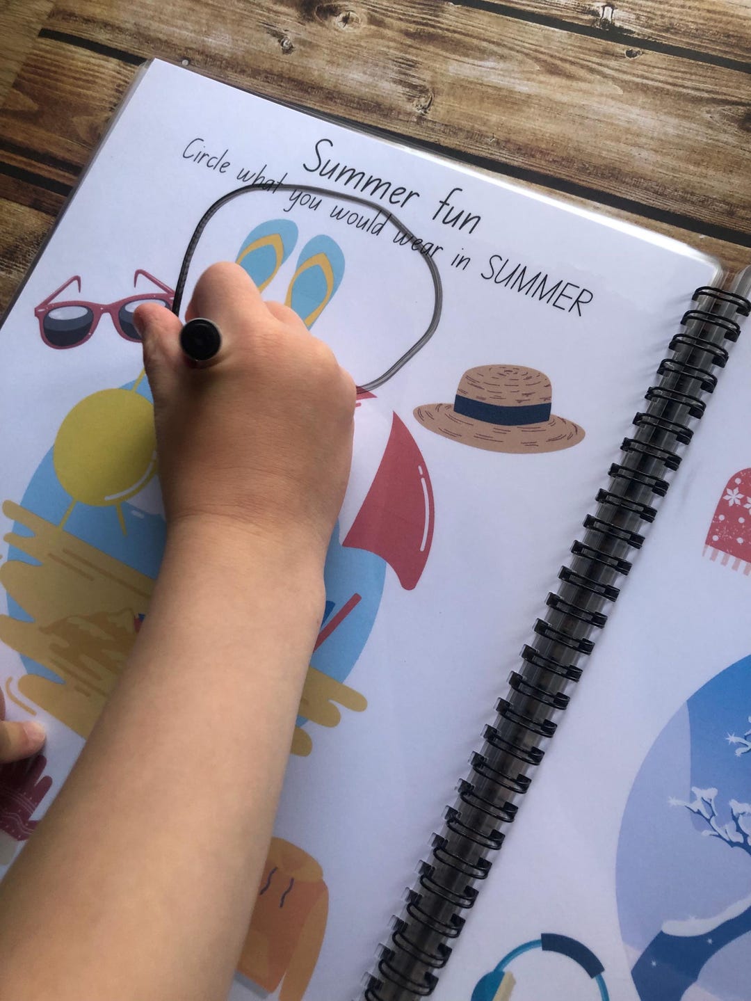 Preschool Busy Book, Learning Folder, Quiet Book, Busy Binder, Gift for ...