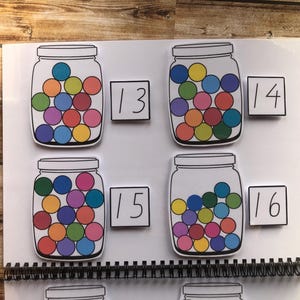 Counting Jars Busy Bag: Preschool Math Activity (digital Download) PDF ...