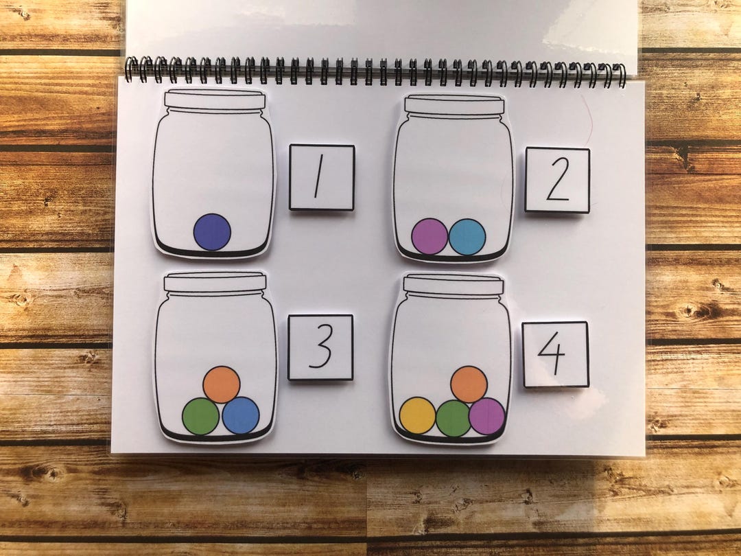 Counting Jars Busy Bag: Preschool Math Activity (digital Download) PDF ...