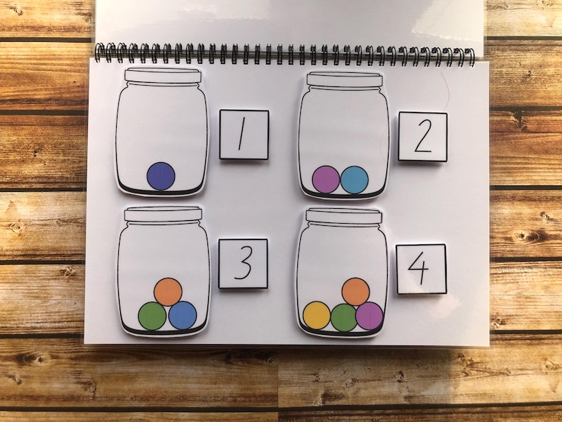 Counting Jars Busy Bag: Preschool Math Activity (digital Download) PDF ...