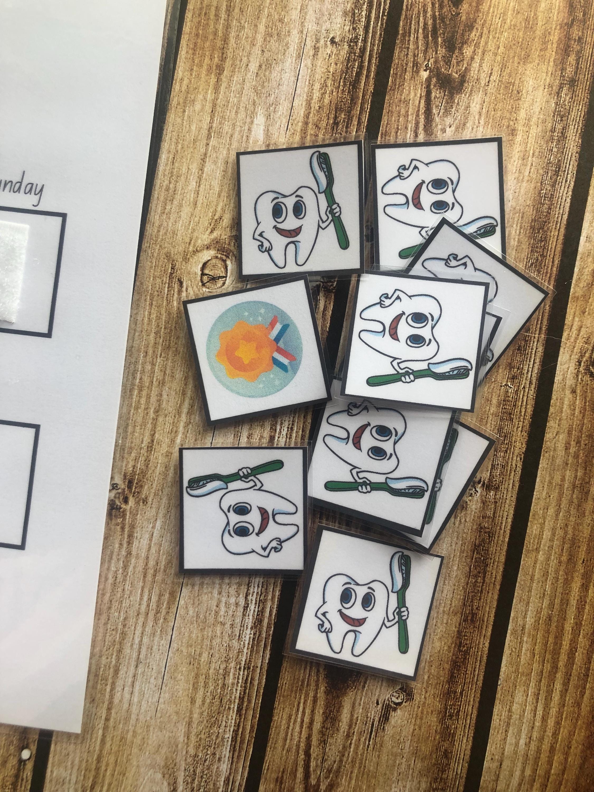 Tooth Brushing Reward Chart | Kids Routine Chart | Reusable Behaviour ...