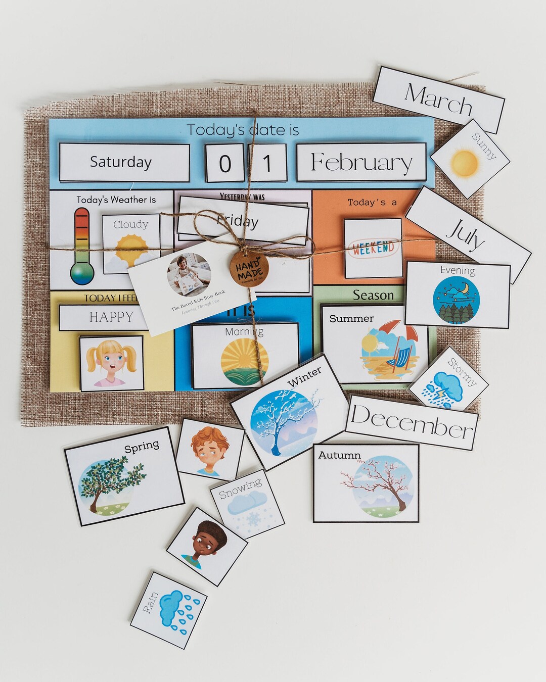 Perpetual Calendar for Kids, Classroom Decor, Australian Calendar ...