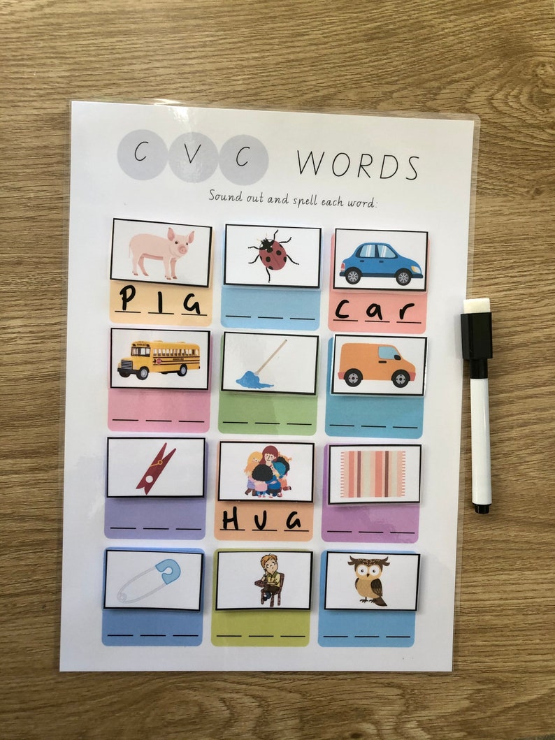 Cvc Words Sight Words Learning Binder Busy Book Quiet - Etsy Australia