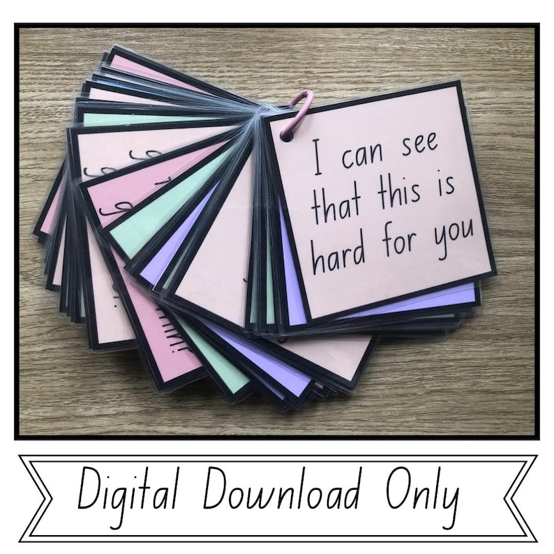 Printable Positive Parenting Flashcards, Calming Strategies for Parents ...