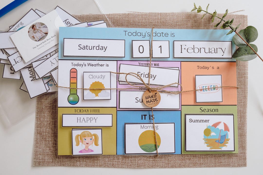 Printable Perpetual Calendar, Preschool Calendar, Homeschool Printable ...