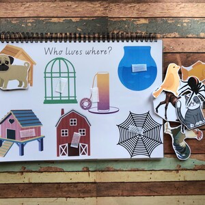 Printable Animal Busy Book, Activity Folder, Activity Book, Educational ...