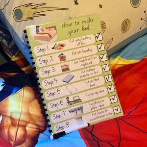 Cleaning Checklist With Pictures, Adhd Cleaning Checklist, Autism ...