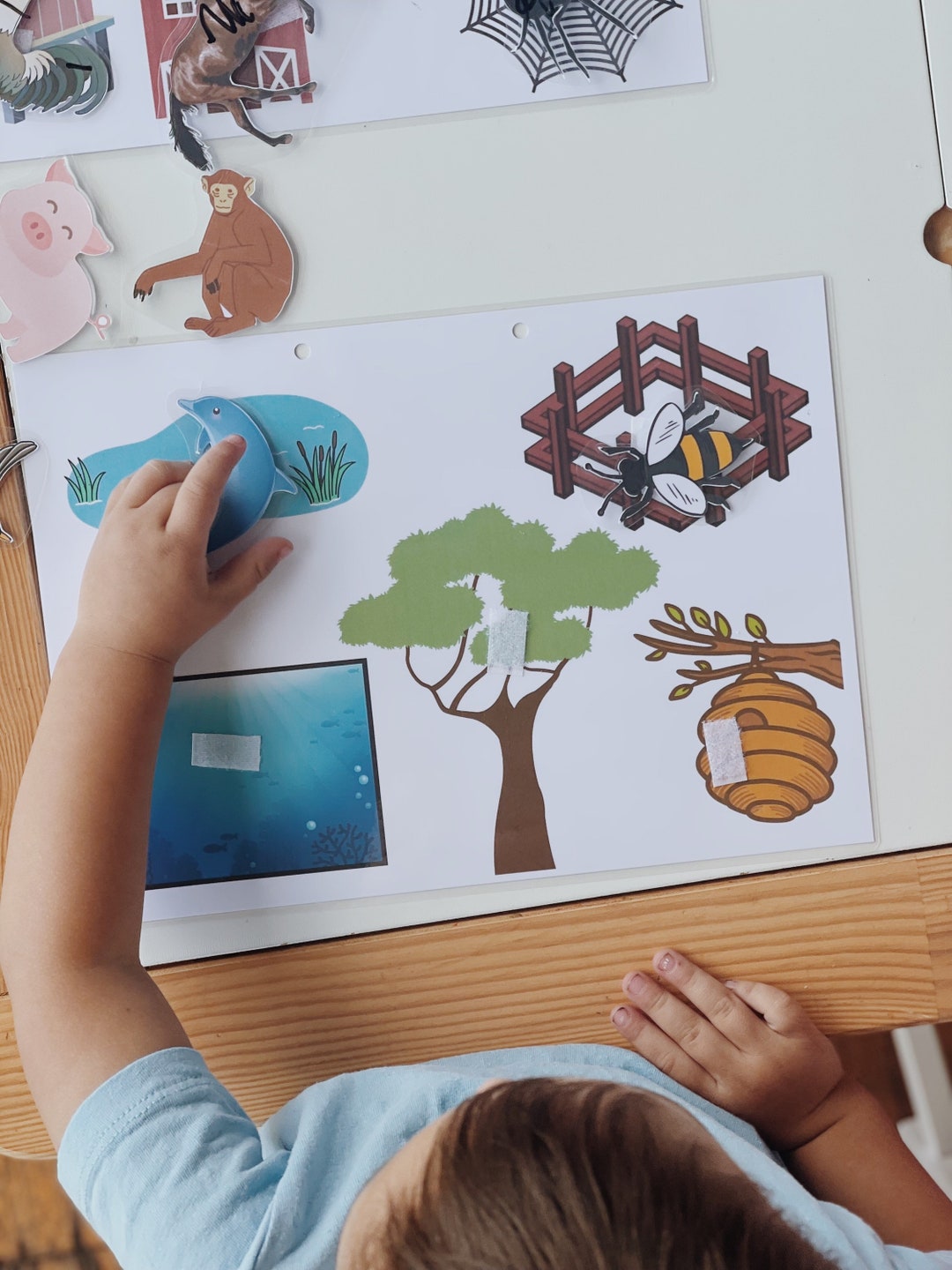 Printable Animal Busy Book, Activity Folder, Activity Book, Educational ...