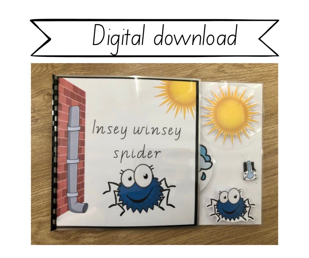 Printable Interactive Book, Adapted Nursery Rhyme Book, Quiet Book for ...