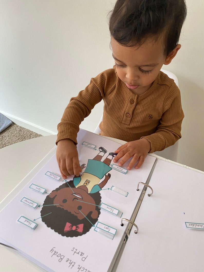 My Body Busy Book Printable for Toddler Printable for Kids - Etsy