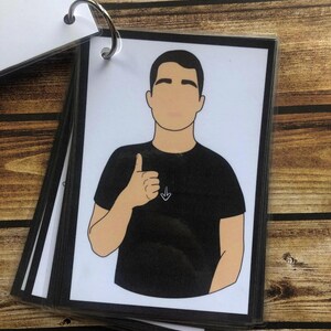 Printable AUSLAN Emotion Flashcards, Sign Language for Kids, Australian ...