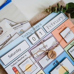 Perpetual Calendar for Kids, Classroom Decor, Australian Calendar ...