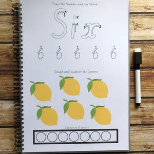 Numbers Busy Book, Printables, Preschool Printable, Homeschool Activity ...