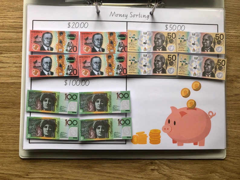 Australian Money Busy Book Printable, Coins & Notes Counting Activities ...