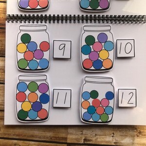 Counting Jars Busy Bag: Preschool Math Activity (digital Download) PDF ...