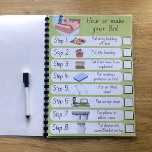 Cleaning Checklist With Pictures, Adhd Cleaning Checklist, Autism ...