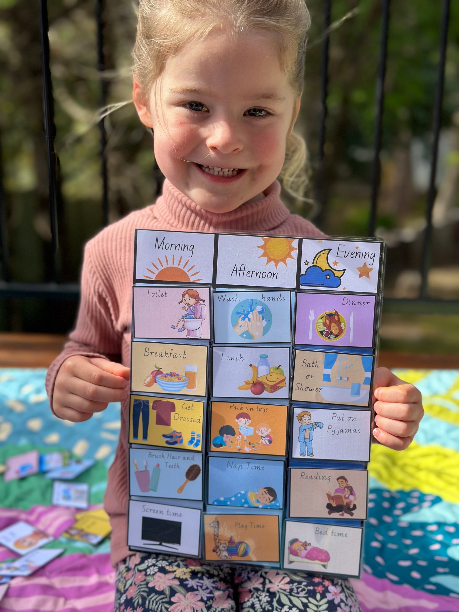 Kids Visual Daily Routine Chart: Toddler Chore Planner - Etsy