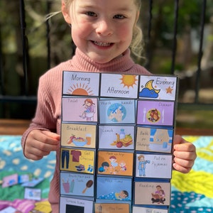 Kids Visual Daily Routine Chart: Toddler Chore Planner - Etsy