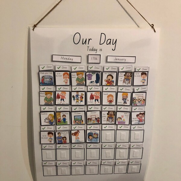 Magnetic Chore Chart - Etsy Australia