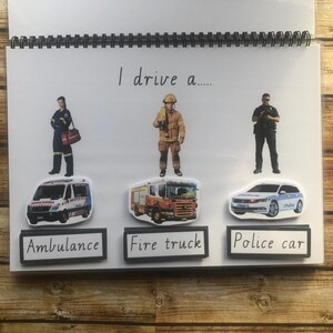 Printable Interactive Emergency Services Busy Book, Activity Folder for ...