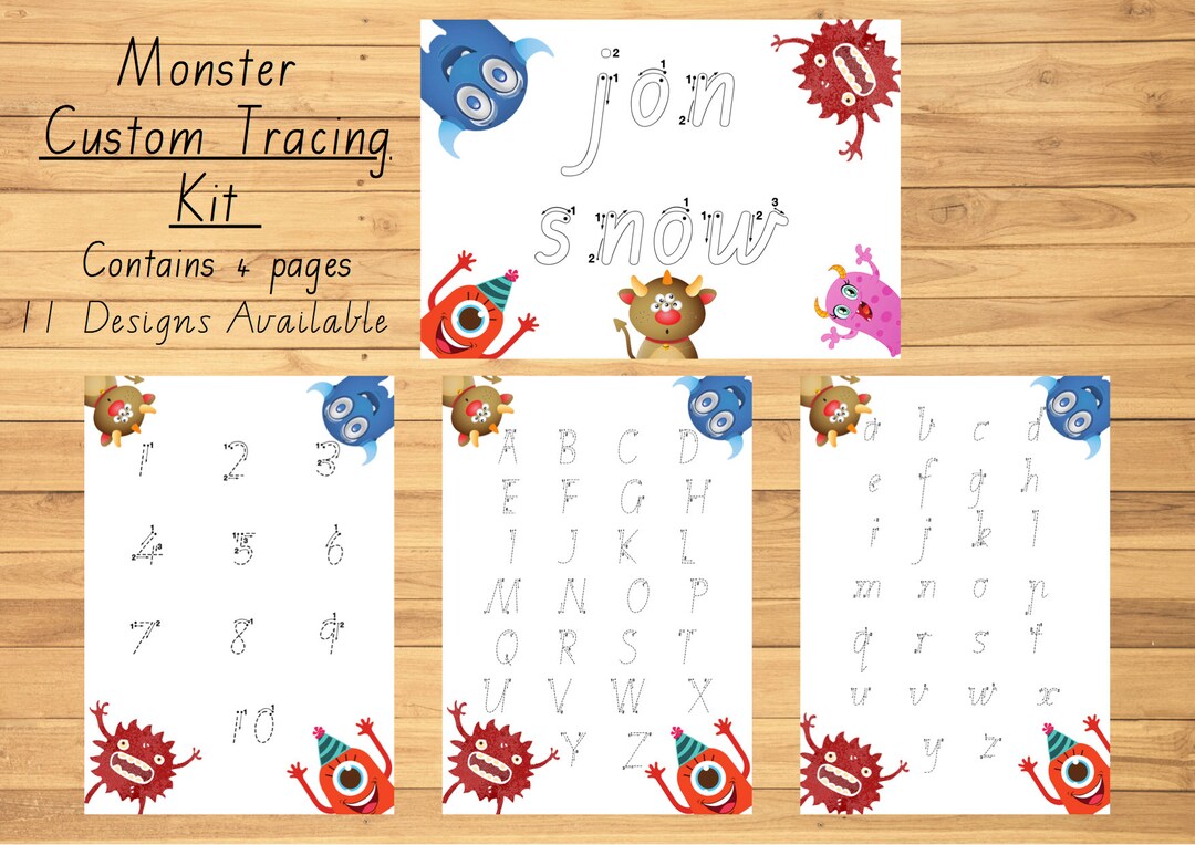 Personalised Name Tracing and Writing Practice, Dry Erase Name Mat ...