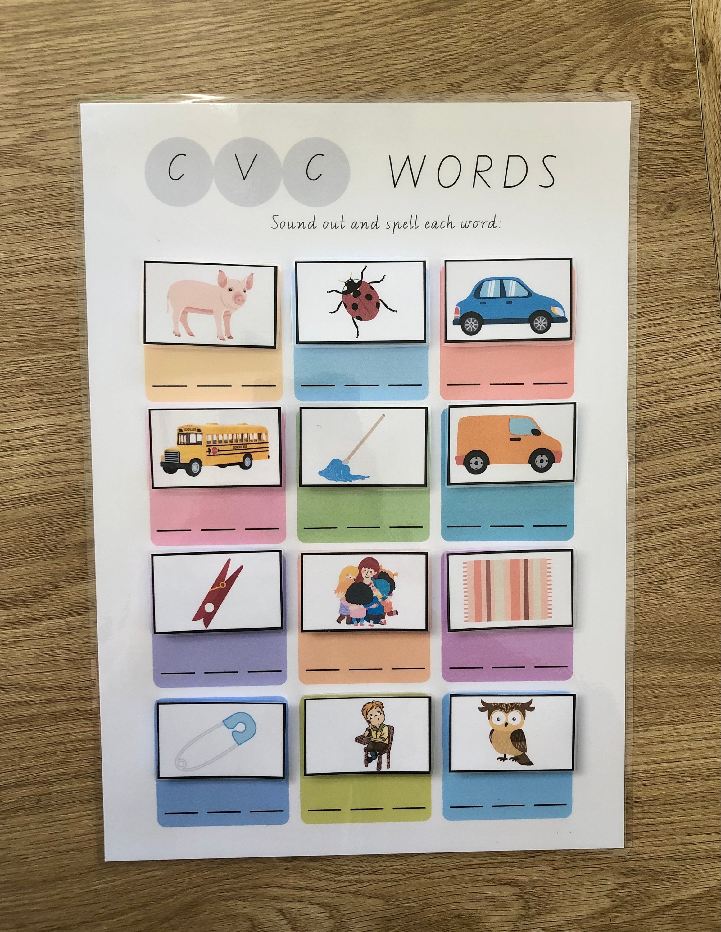 Cvc Words Sight Words Learning Binder Busy Book Quiet - Etsy Australia