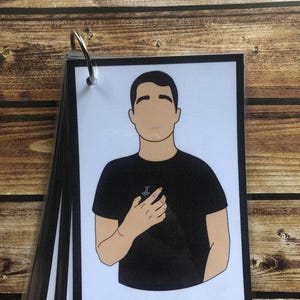 Printable AUSLAN Emotion Flashcards, Sign Language for Kids, Australian ...