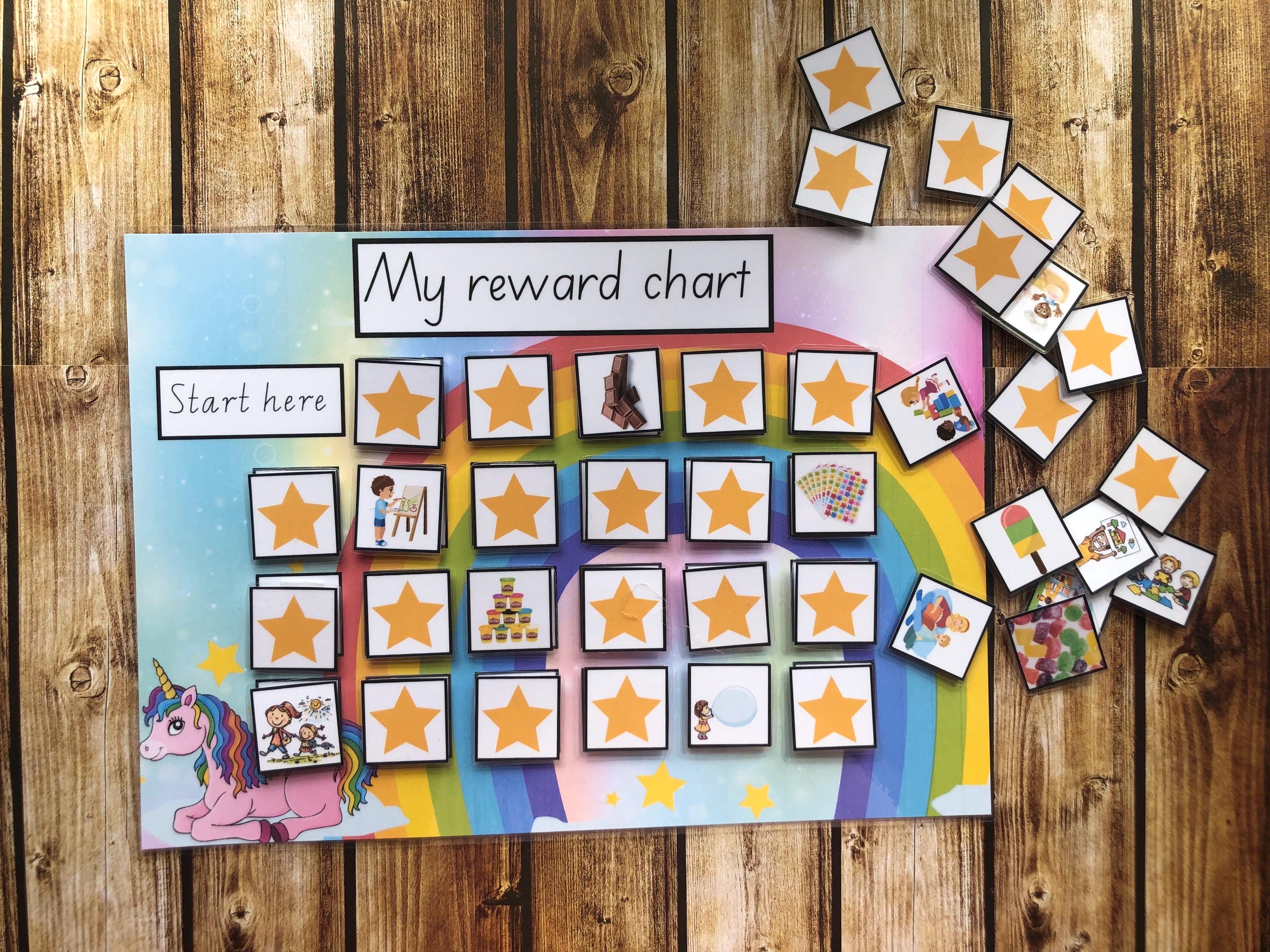 Personalised Ready to Use Reward Chart for Kids, Visual Aid for Kids ...
