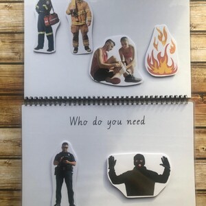Printable Interactive Emergency Services Busy Book, Activity Folder for ...