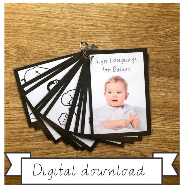 Basic Sign Language DIGITAL Pack. 16 Sign Language Cards, ASL - Etsy Canada