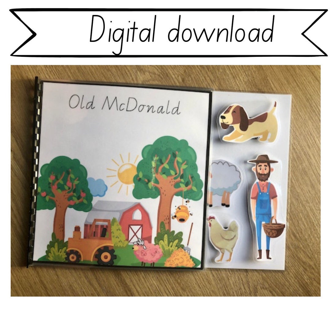 Printable Interactive Book, Adapted Nursery Rhyme Book, Quiet Book for ...