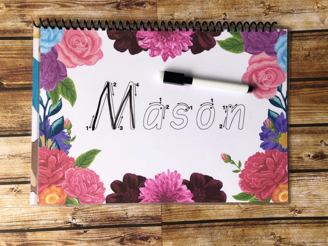 Personalised Name Tracing and Writing Practice, Alphabet Tracing Busy ...