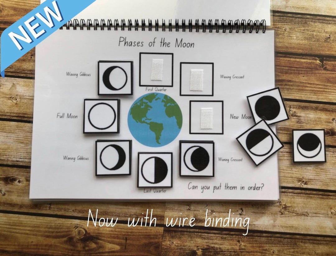 Moon Journal, Solar System Busy Book, Moon Busy Book, Preschool ...