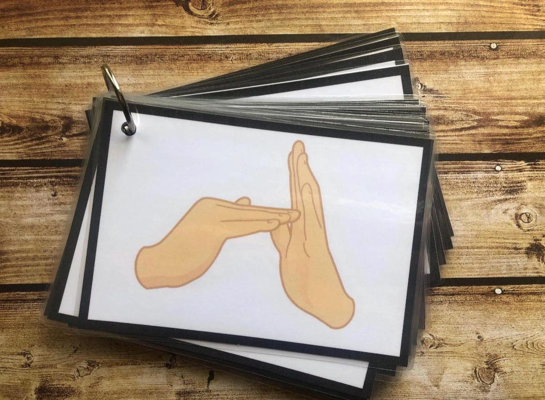 Alphabet Sign Language, A-Z Sign Language Flashcards, AUSLAN, Babies ...