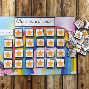 Personalised Ready to Use Reward Chart for Kids, Visual Aid for Kids ...