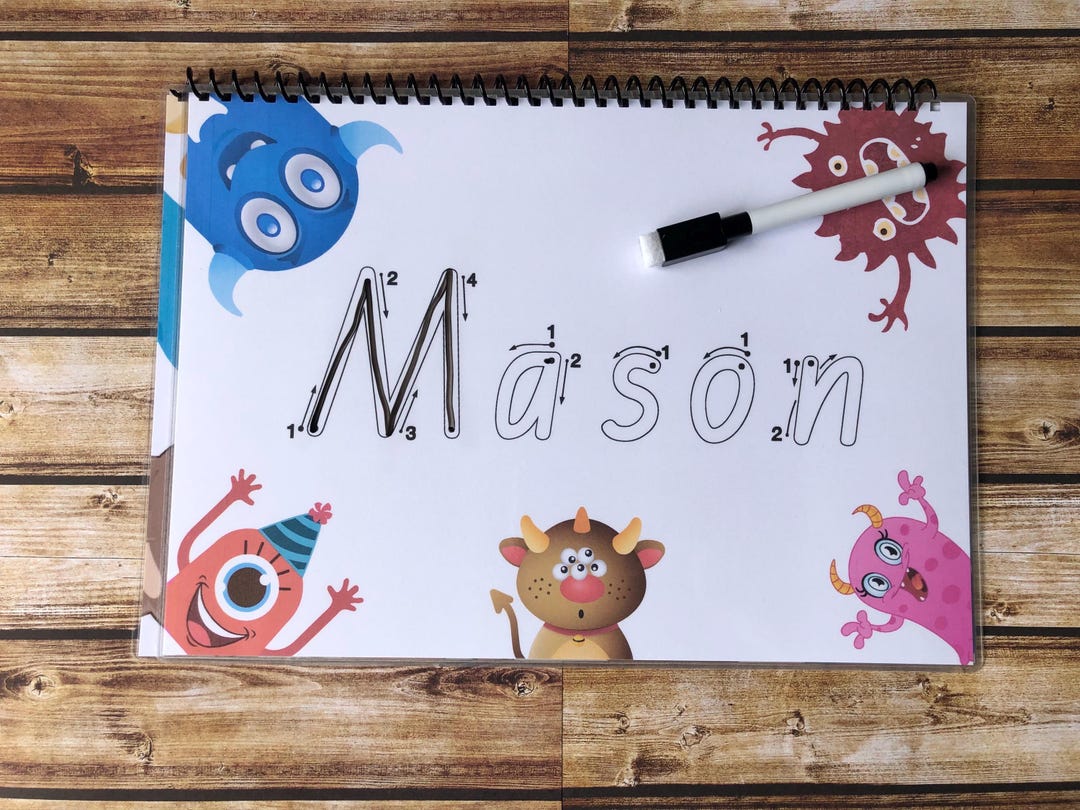 Personalised Name Tracing and Writing Practice, Printable Alphabet ...